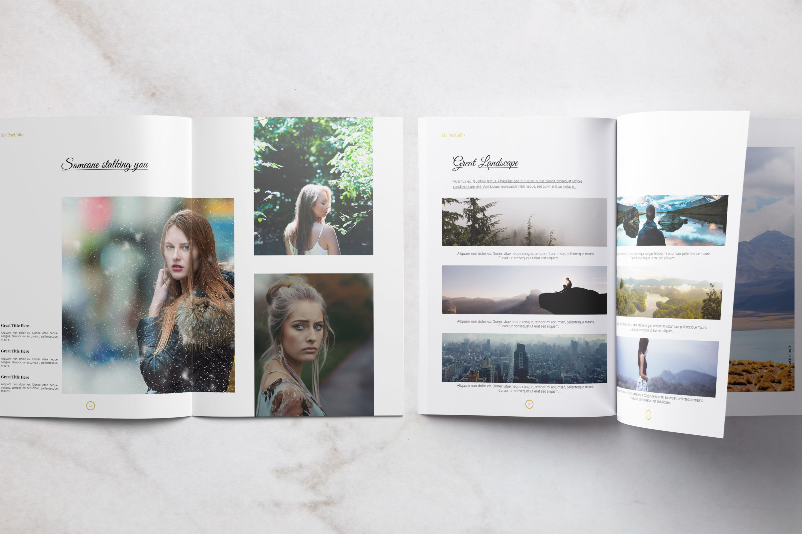 Personal Portfolio on Yellow Images Creative Store