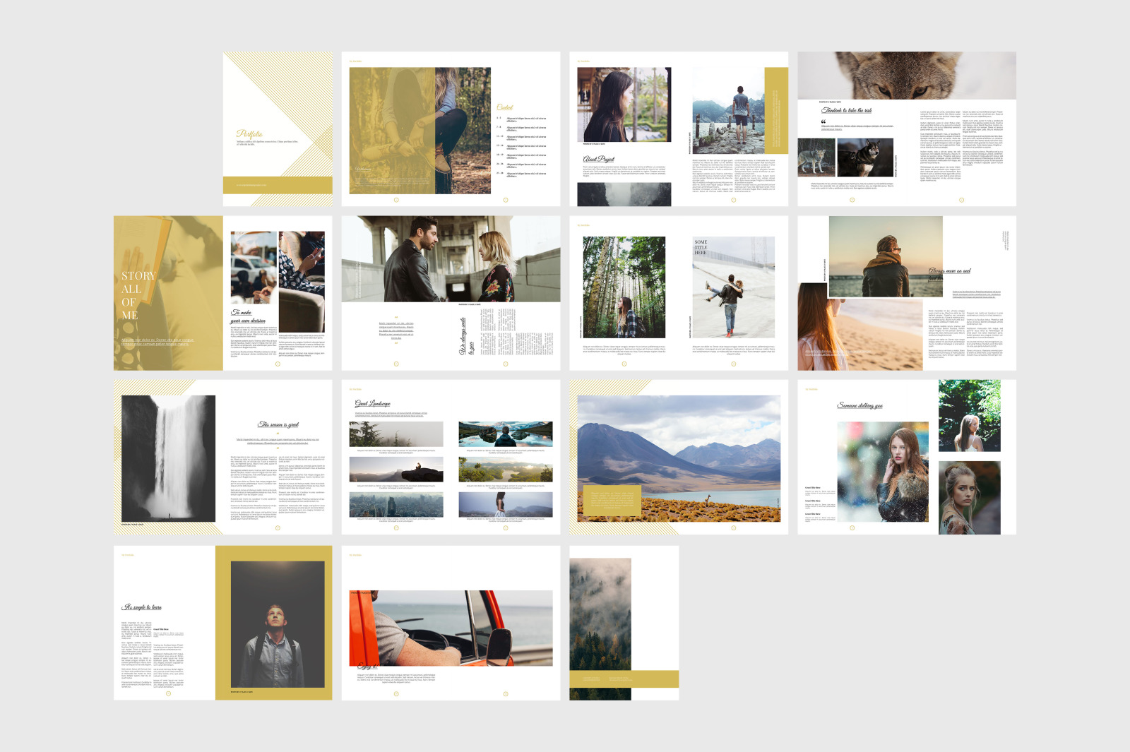 Personal Portfolio on Yellow Images Creative Store