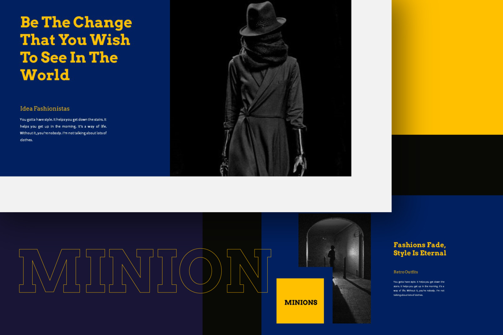 Minion Google Slides on Yellow Images Creative Store