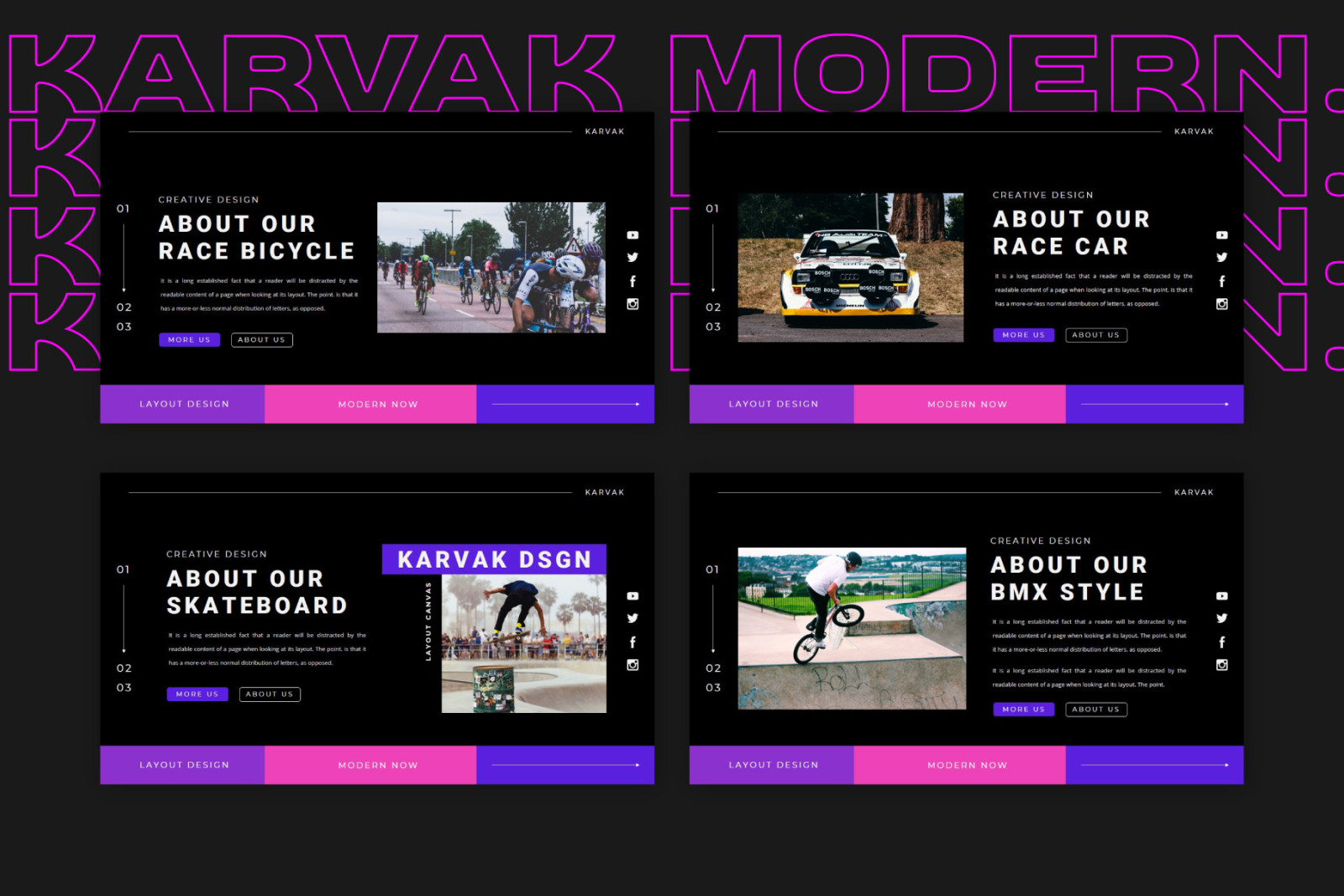 KARVAK Powerpoint Template on Yellow Images Creative Store