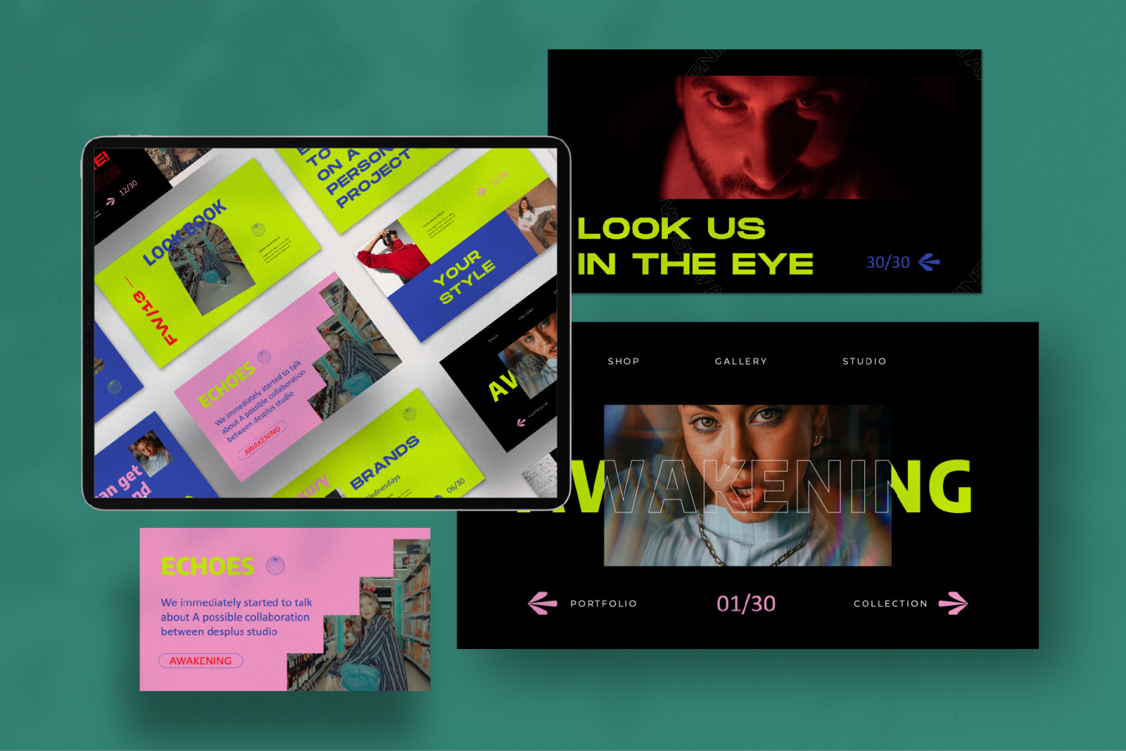 AWAKENING - Keynote Template on Yellow Images Creative Store