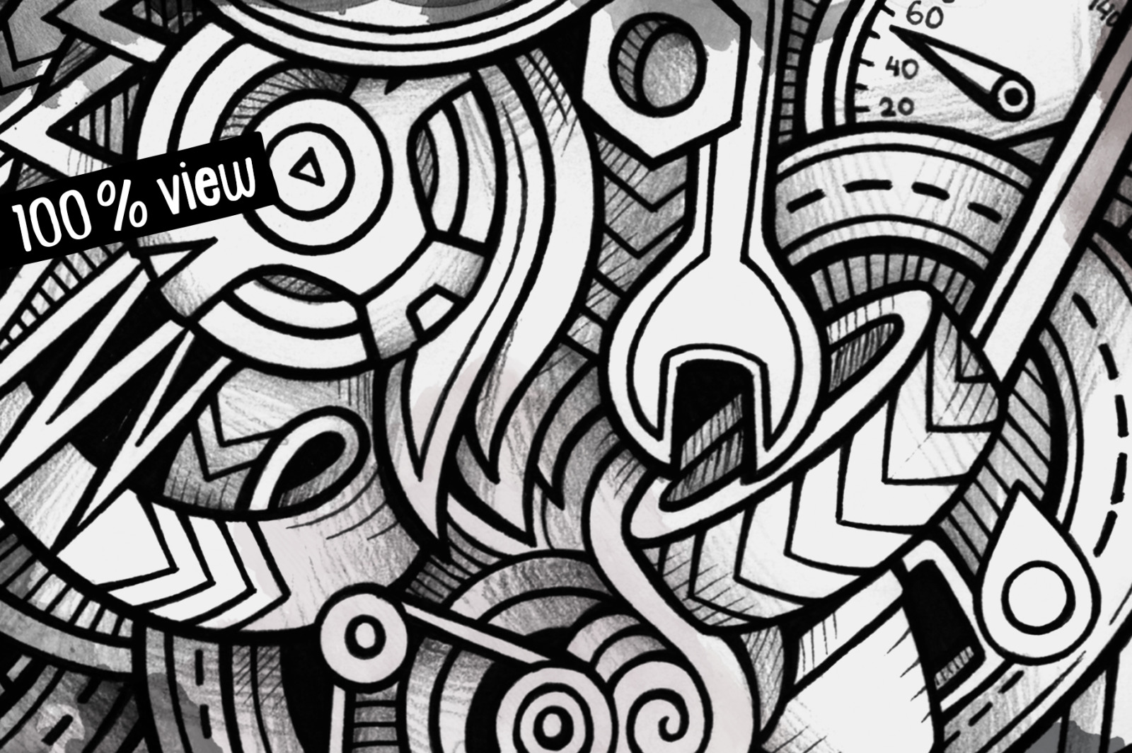 Cars Graphic Doodle Illustration on Yellow Images Creative Store