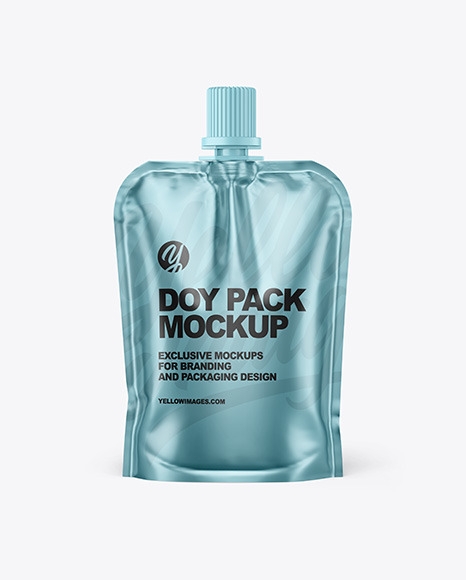 Metallic Doy Pack Mockup - Free Download Images High Quality PNG, JPG