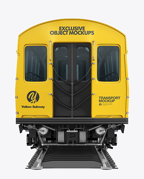 Subway Train Mockup - Back View - Free Download Images High Quality PNG ...
