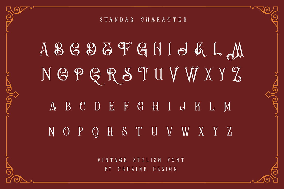 Halfmoon - Vintage Serif Font on Yellow Images Creative Store