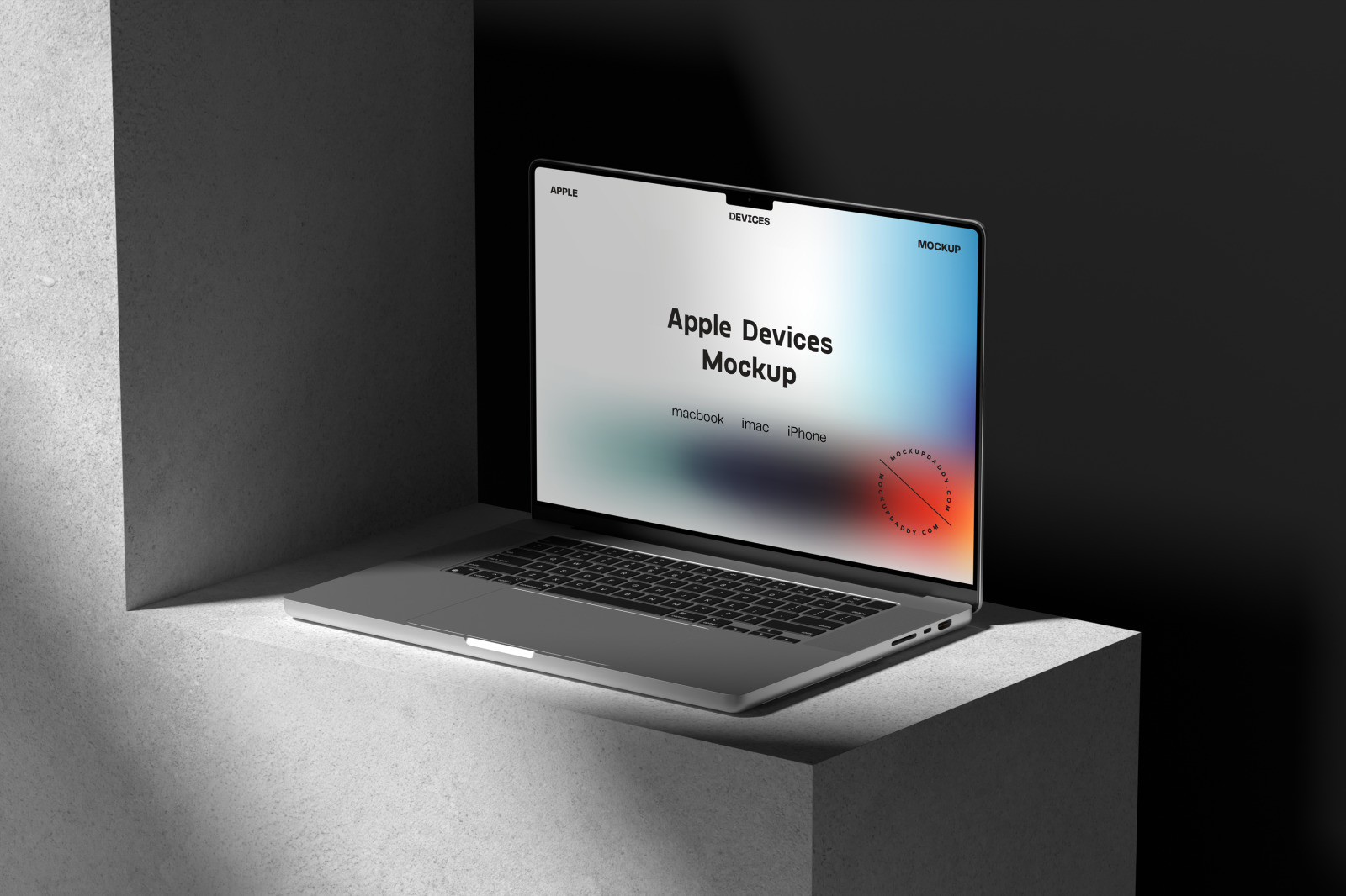 Apple Devices Mockup on Yellow Images Creative Store
