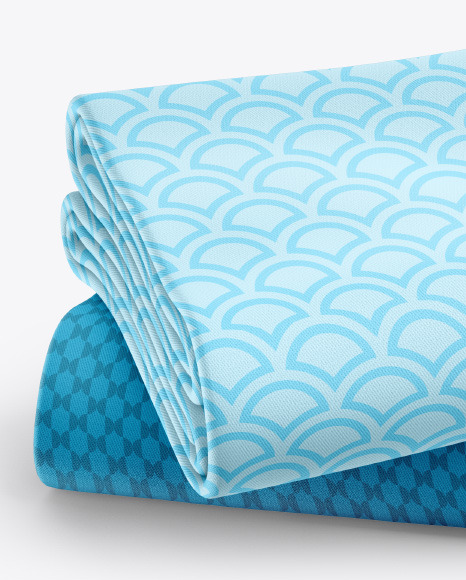 Mate Fabric Stack Mockup - Free Download Images High Quality PNG, JPG