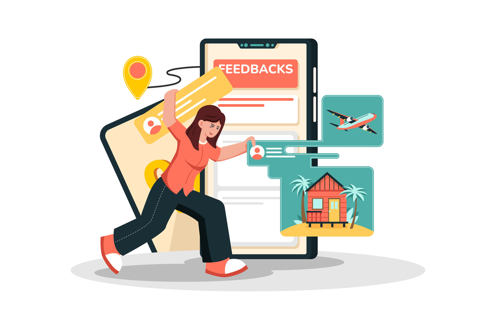 M730_Customer Feedback Illustration_Part 01 on Yellow Images Creative Store