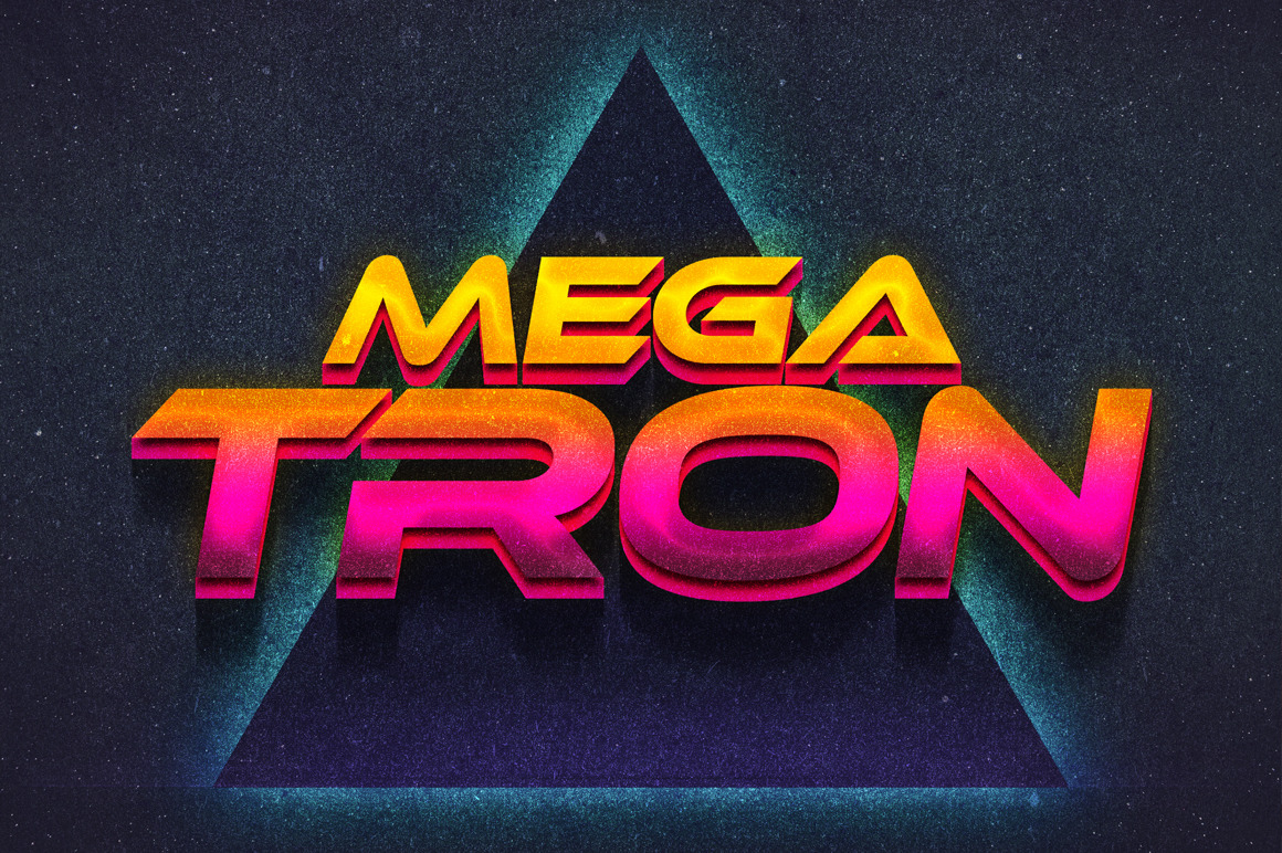 80s Text Effects Vol.2 on Yellow Images Creative Store