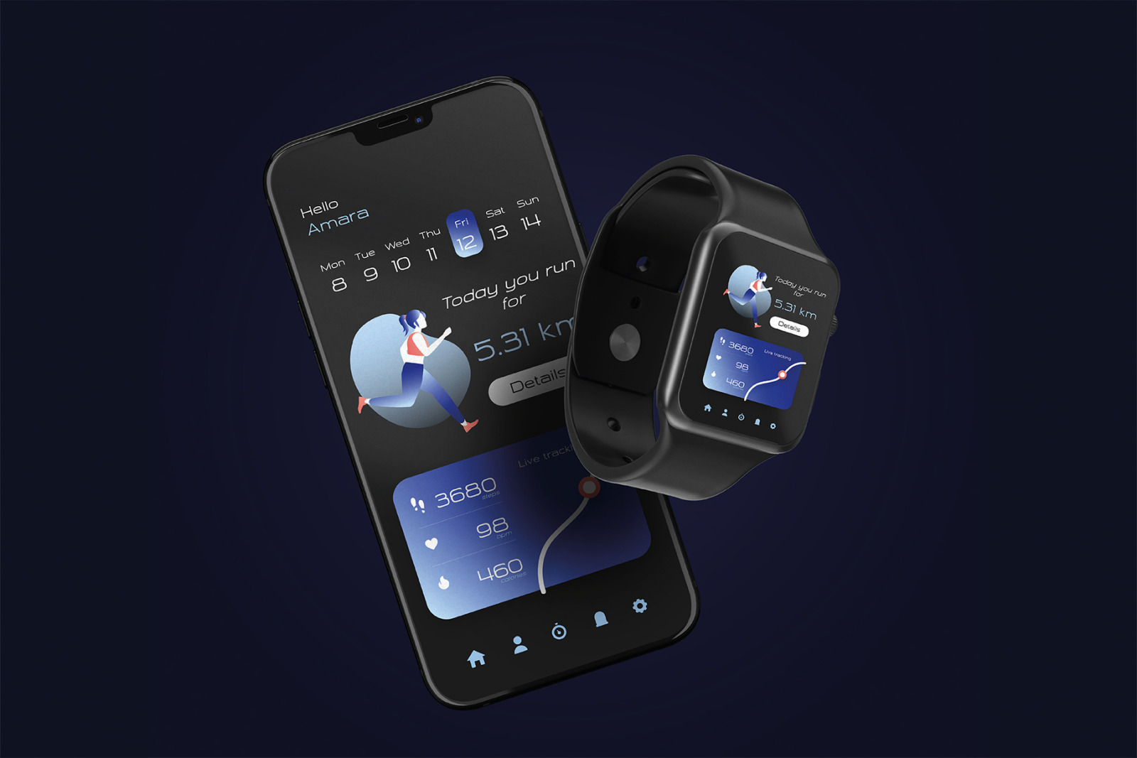 Avaganti - Clean Sans Typeface on Yellow Images Creative Store