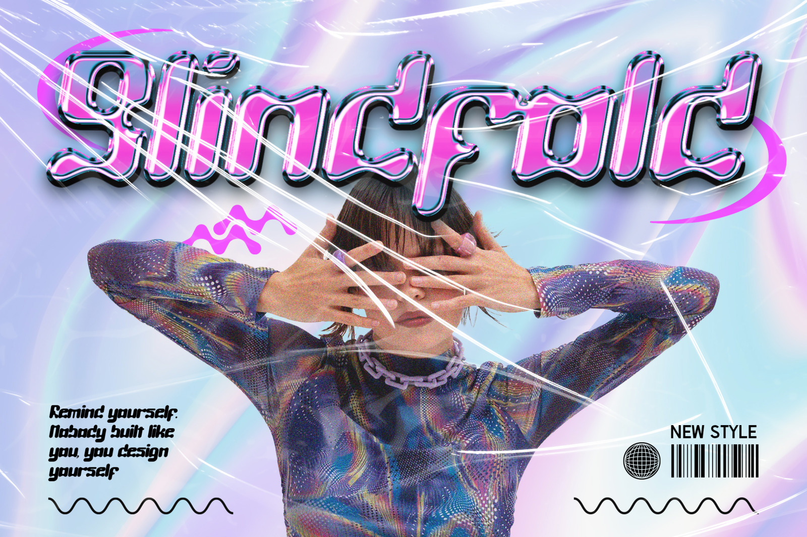 Cute World - Y2k display font on Yellow Images Creative Store