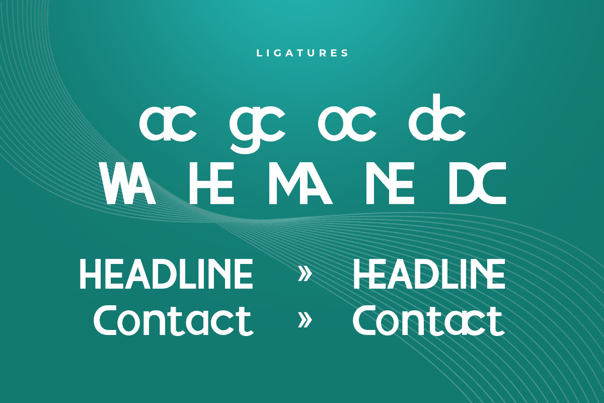 Funky - Modern Sans Serif Font on Yellow Images Creative Store