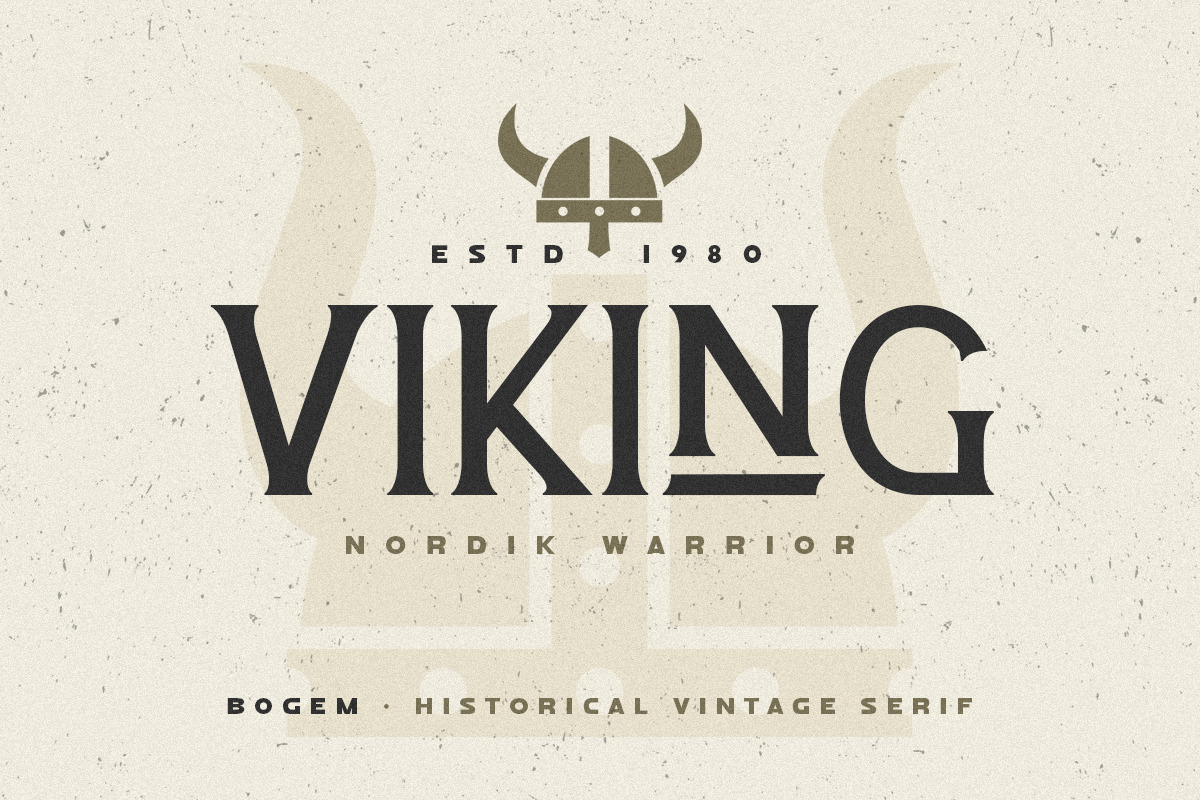 Bogem - Historical Vintage Serif on Yellow Images Creative Store