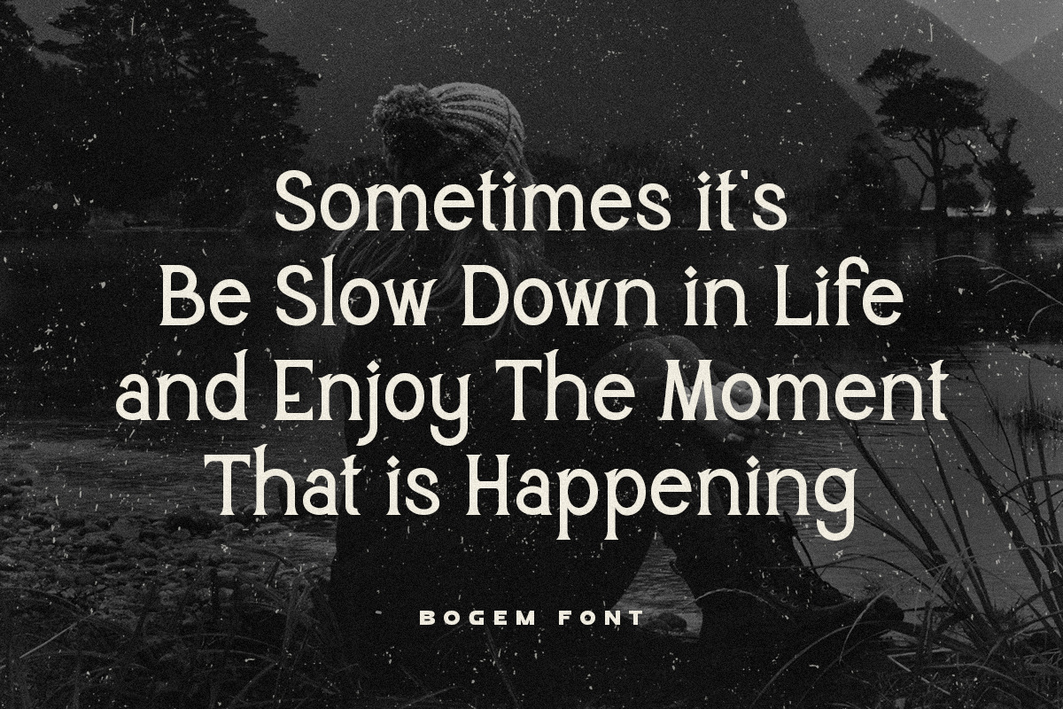 Bogem - Historical Vintage Serif on Yellow Images Creative Store