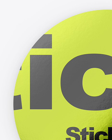 Download Circle Sticker Mockup Psd Free Yellowimages This Sticker 