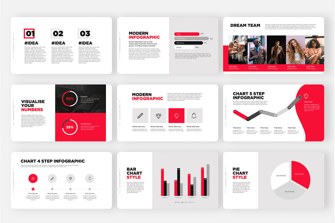 Monas Powerpoint Template on Yellow Images Creative Store