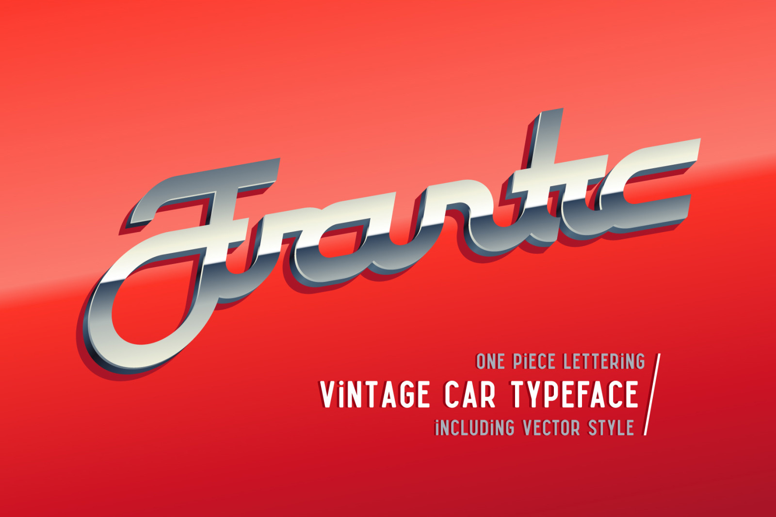 Frantic Font Style On Yellow Images Creative Store